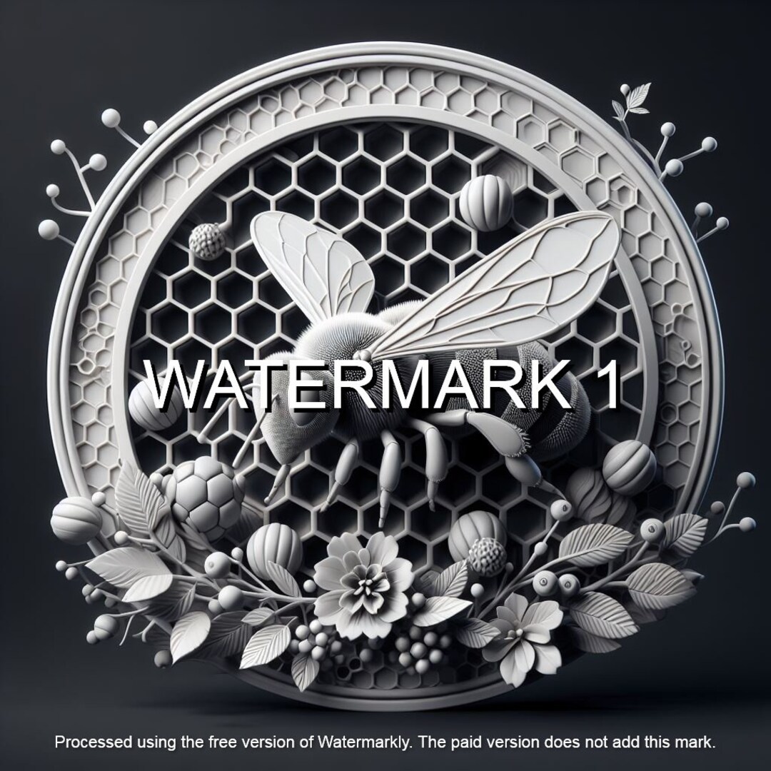 SIX High Quality 3D Honey Bee Designs Bundle Digital Design File Laser ...