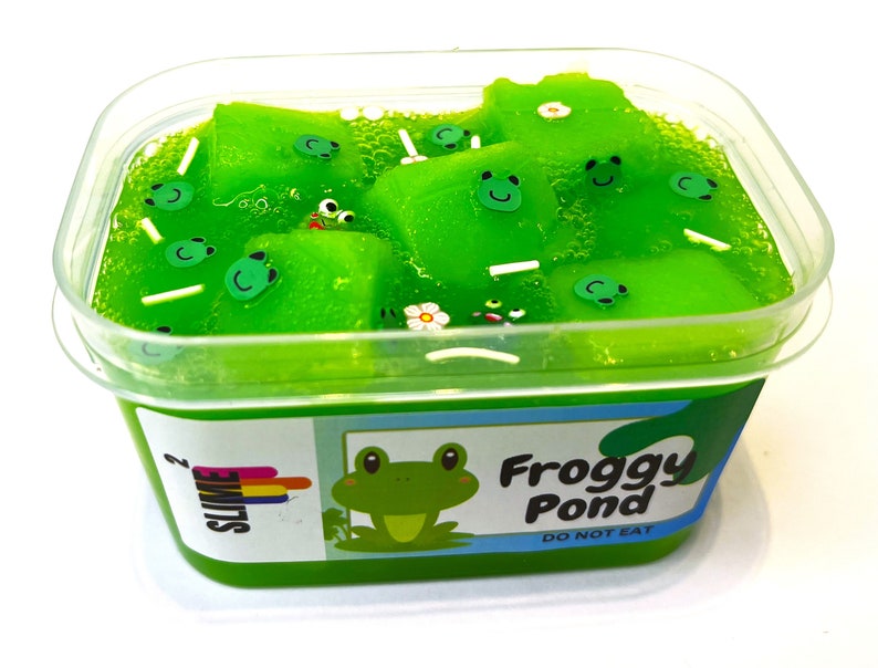 Froggy Pond Jelly Cube Slime 8oz - Etsy Australia
