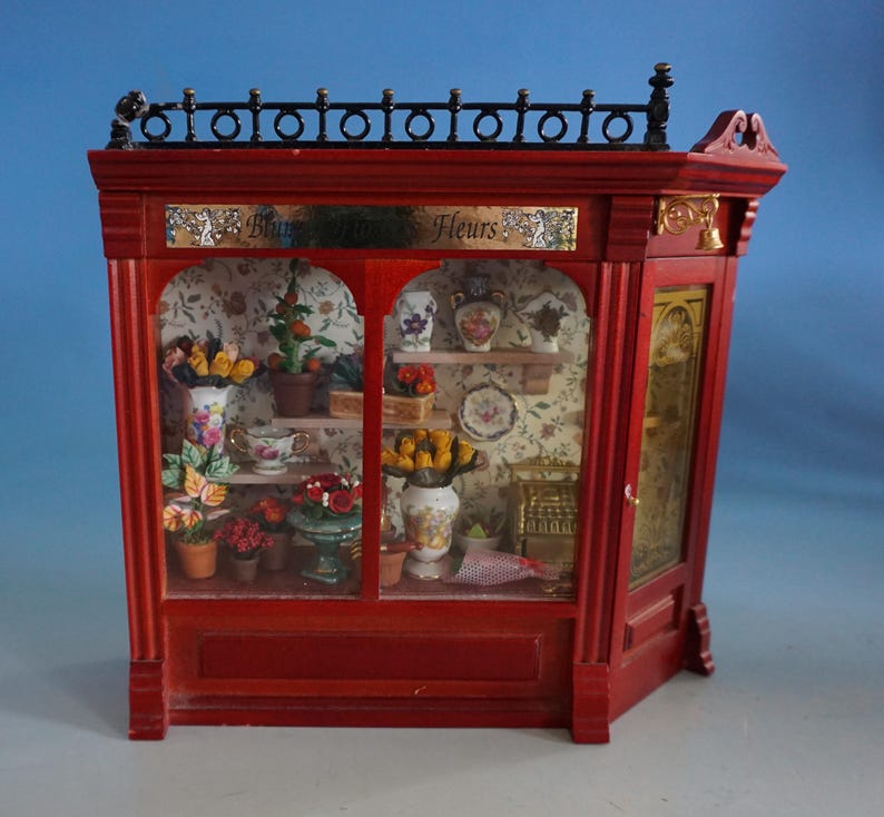 Reutter Porcelain Diorama Miniatures Miniature Flower Shop Flower Shop ...