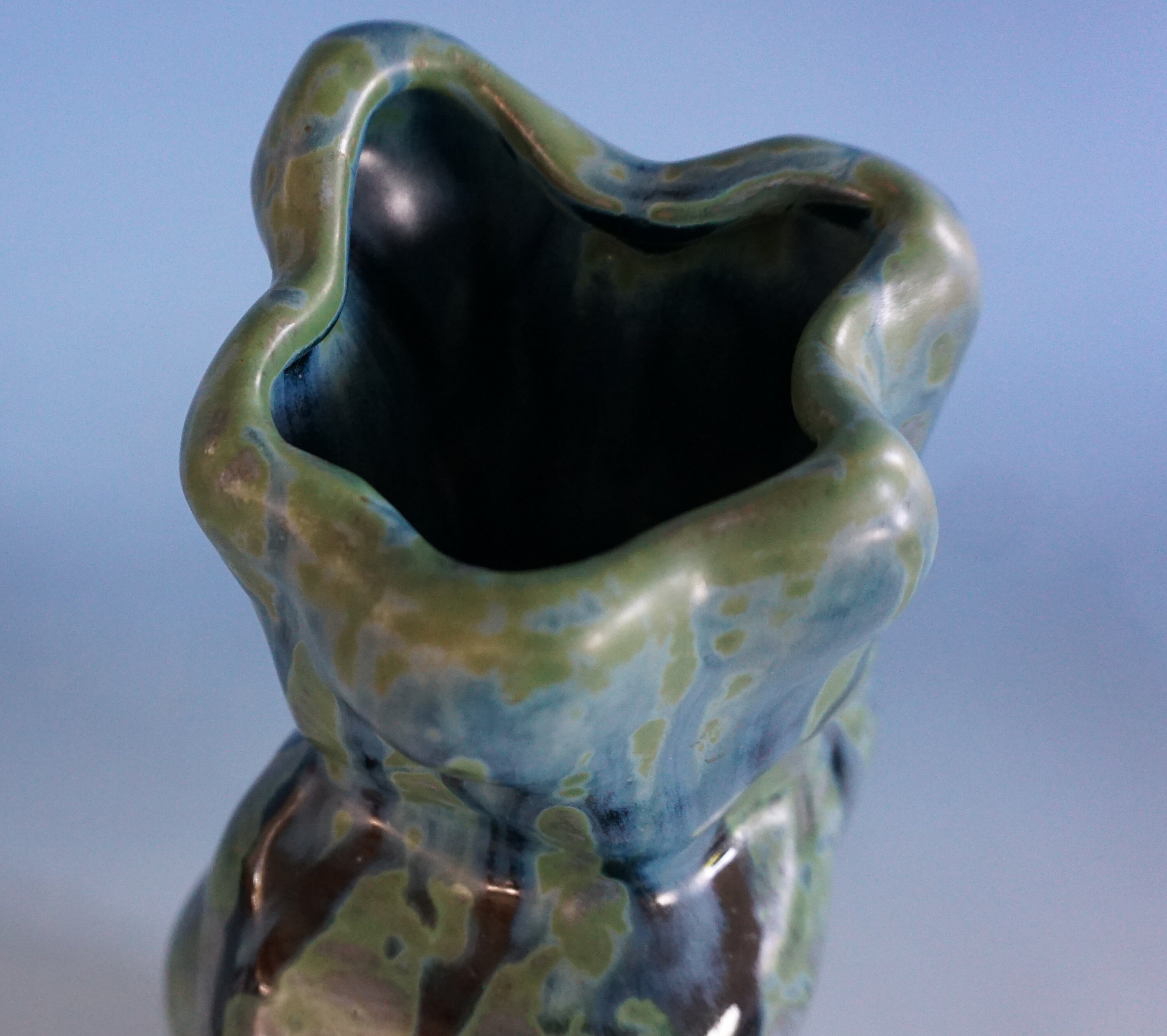 Vintage Artist Studio Ceramic Vase Flower Vase Table Vase Ceramic Vase ...