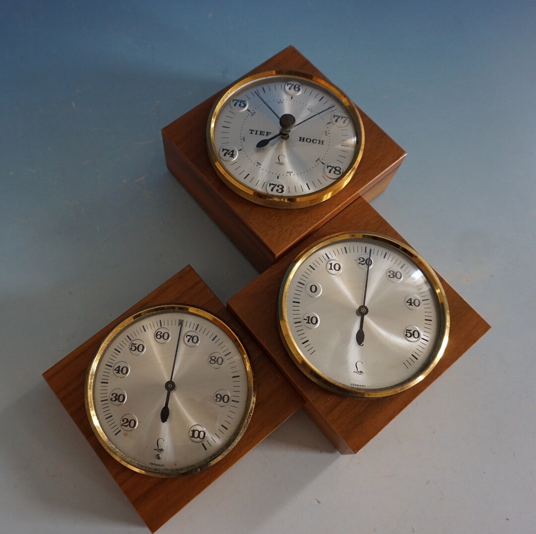 Vintage Lufft Weather Station Model 1066holz Wegner Era 70s (E23-022 ...