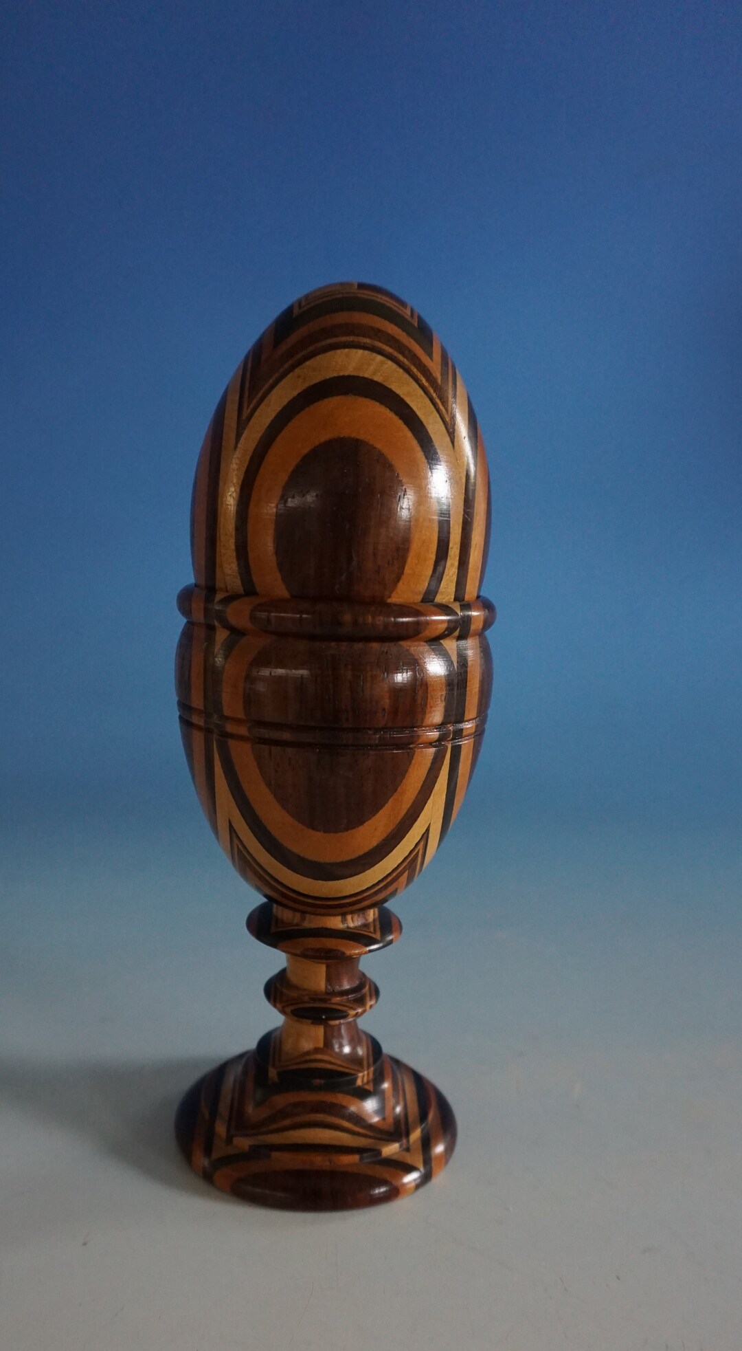 Vintage Marquetry Darning Egg Wooden Egg Wood With Stand F024-1550 - Etsy