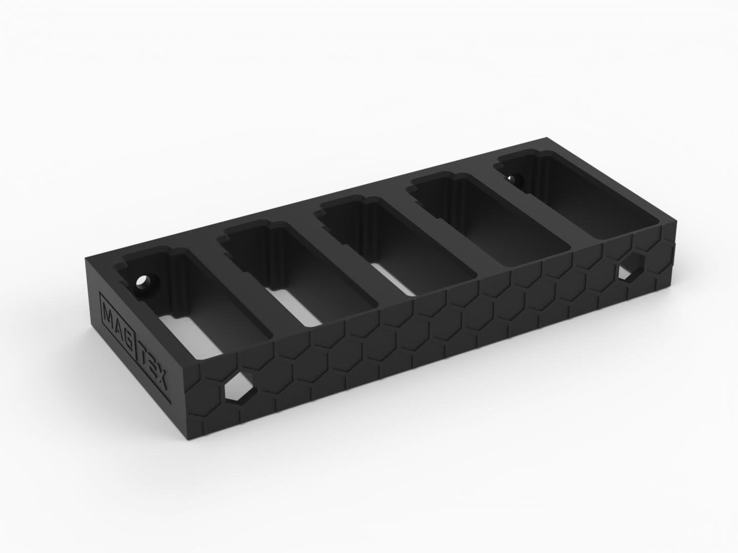 Universal AR-15 Mag Holder (5 Mags) | Rack Storage Organizer Rifle ...