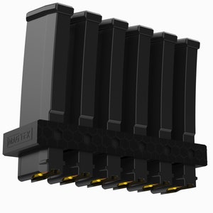 Universal AR-15 Mag Holder 2 Mags Modular Rack Storage Organizer Rifle ...