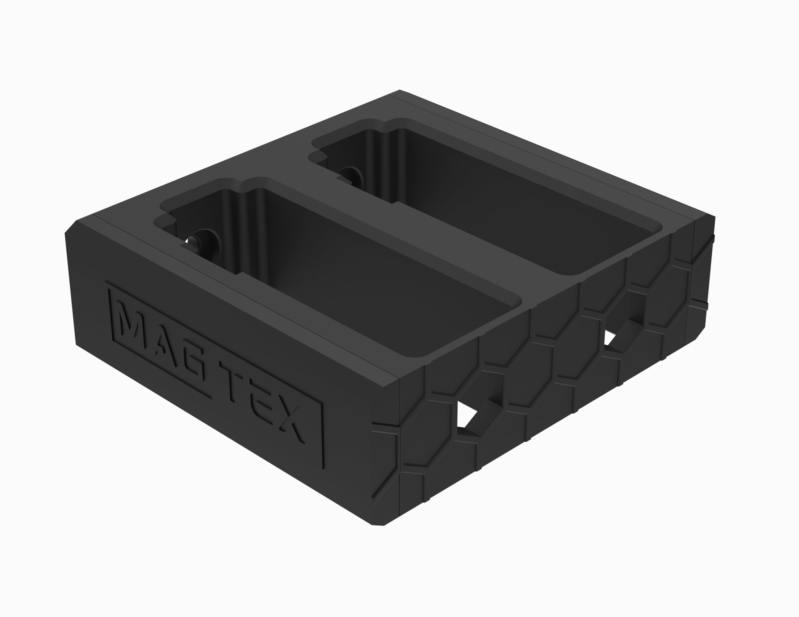 Universal AR-15 Mag Holder (2 Mags) | Modular Rack Storage Organizer ...