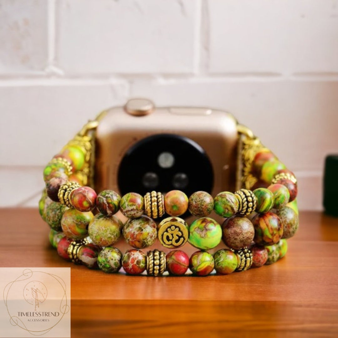 Galaxy Light Emperor Jasper Beaded Watch Band Gothic Purple - Etsy