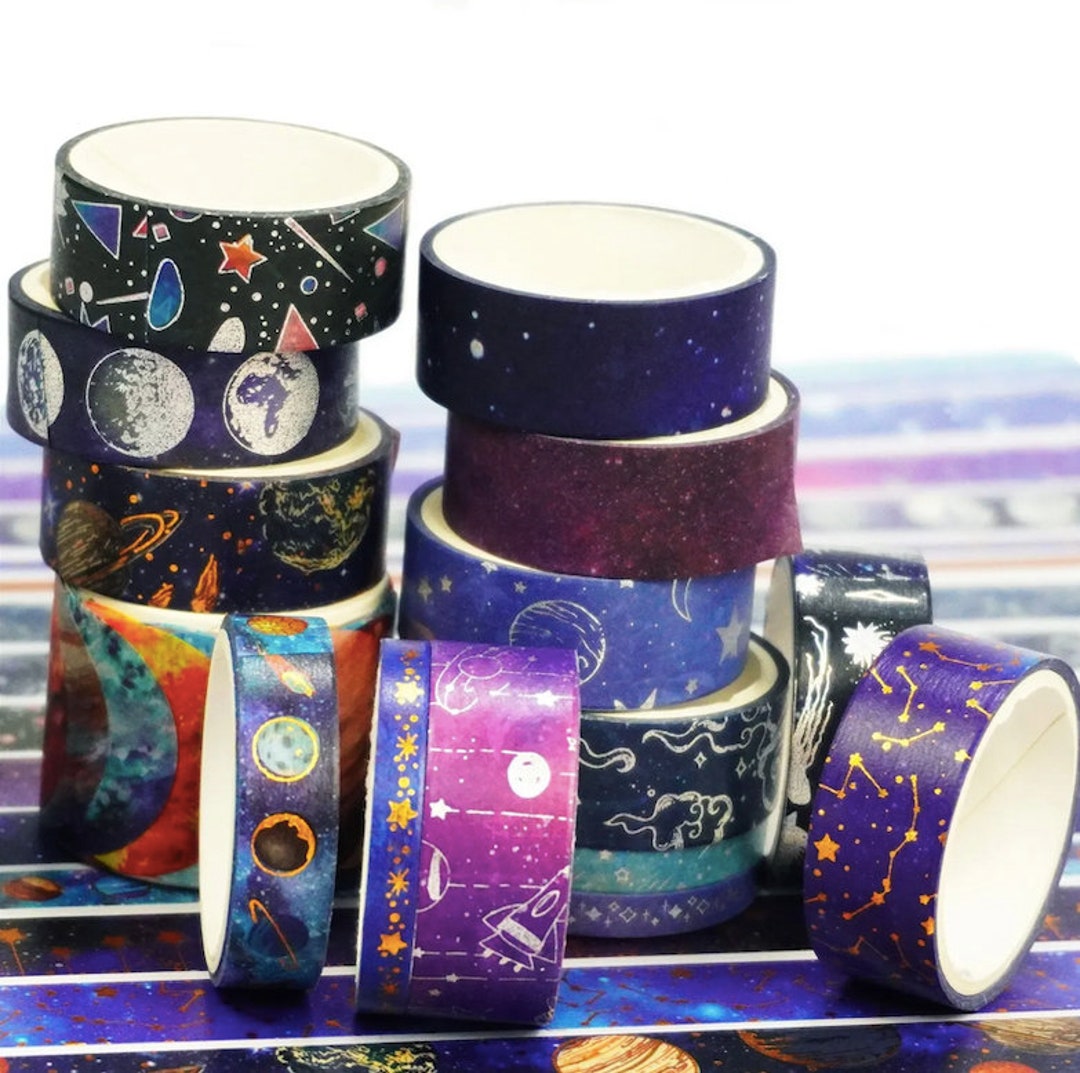 Washi Tape Galaxy Space Set | 19 Rolls | Starry Sky Tape for DIY ...