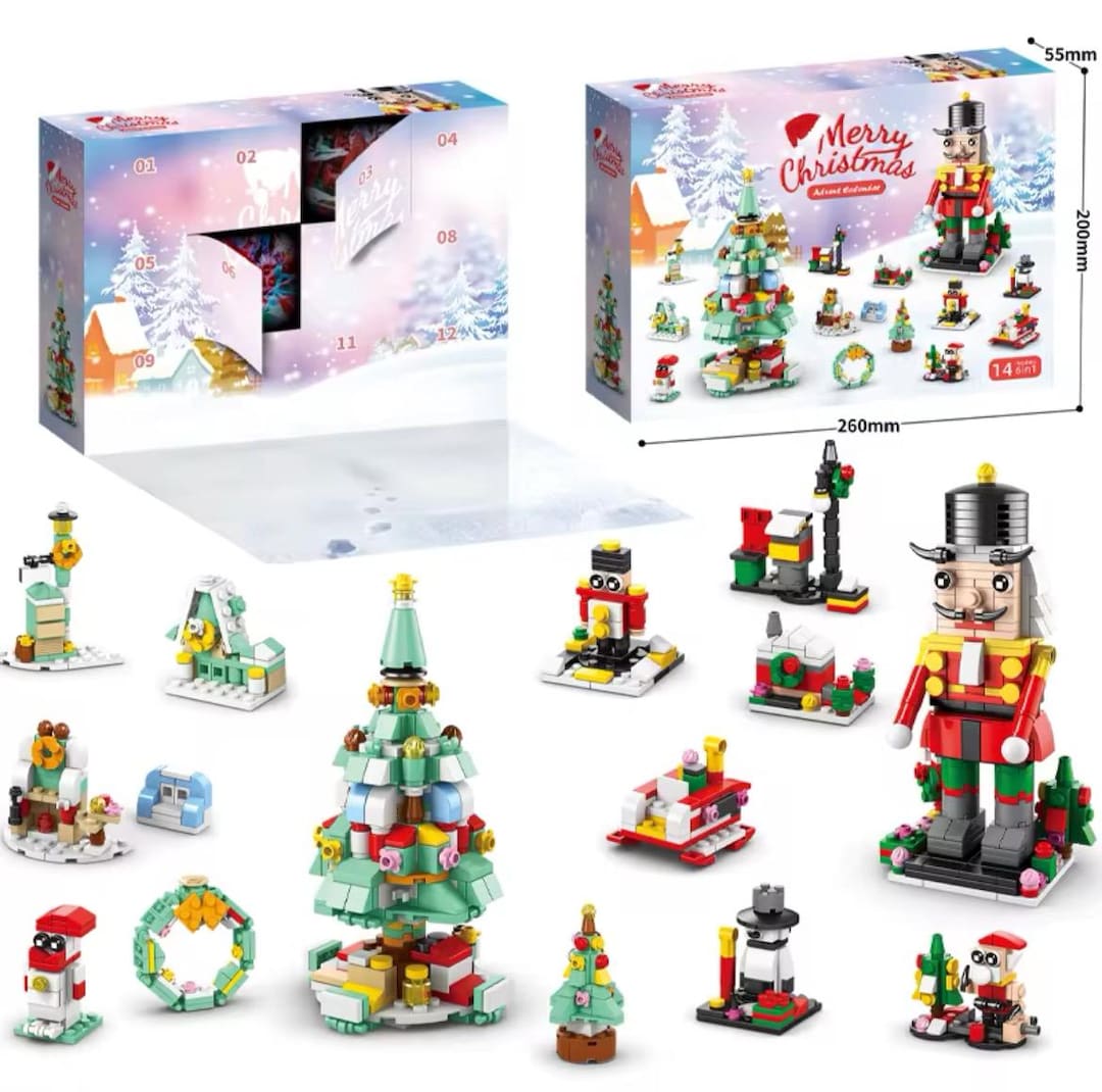 Christmas Building Block Advent Calendar Building Toy Blind Box Set for ...