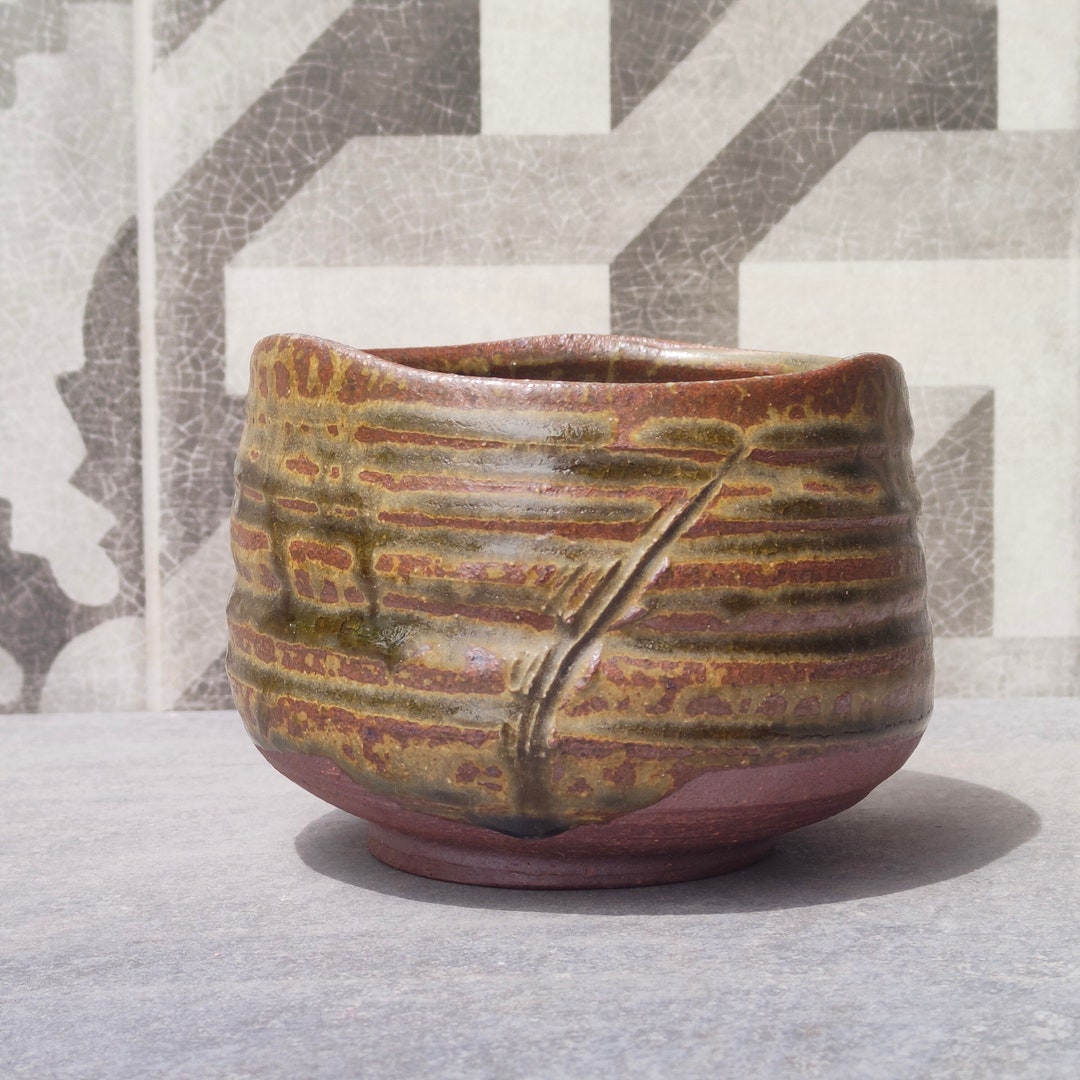 Ash-glazed Chawan-style Tea Bowl - Handmade Studio Pottery/ceramics - Etsy