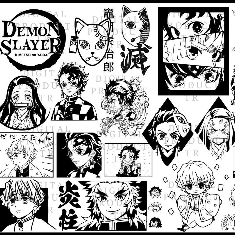 Demon Slayer Visuals - Etsy
