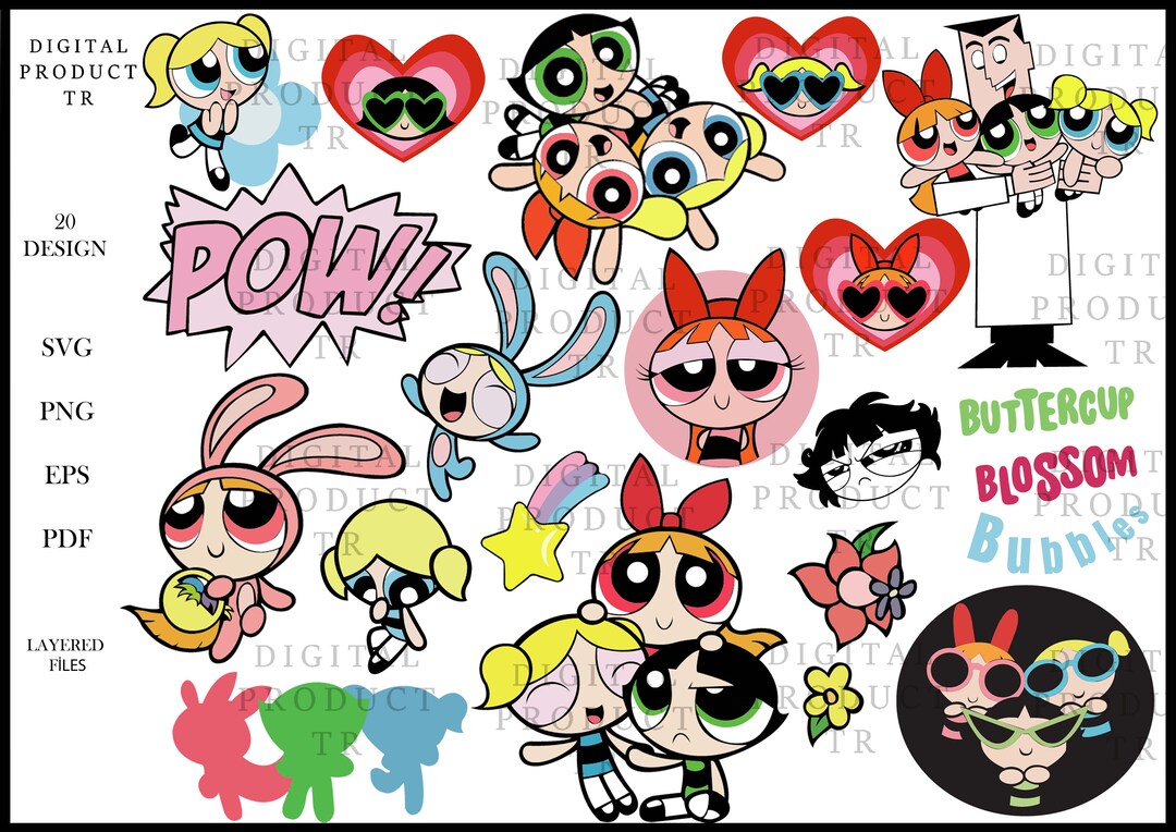 Powerpuff Girls Svg Bundle - Etsy