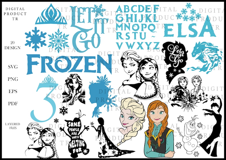 Frozen Svg Bundle - Etsy