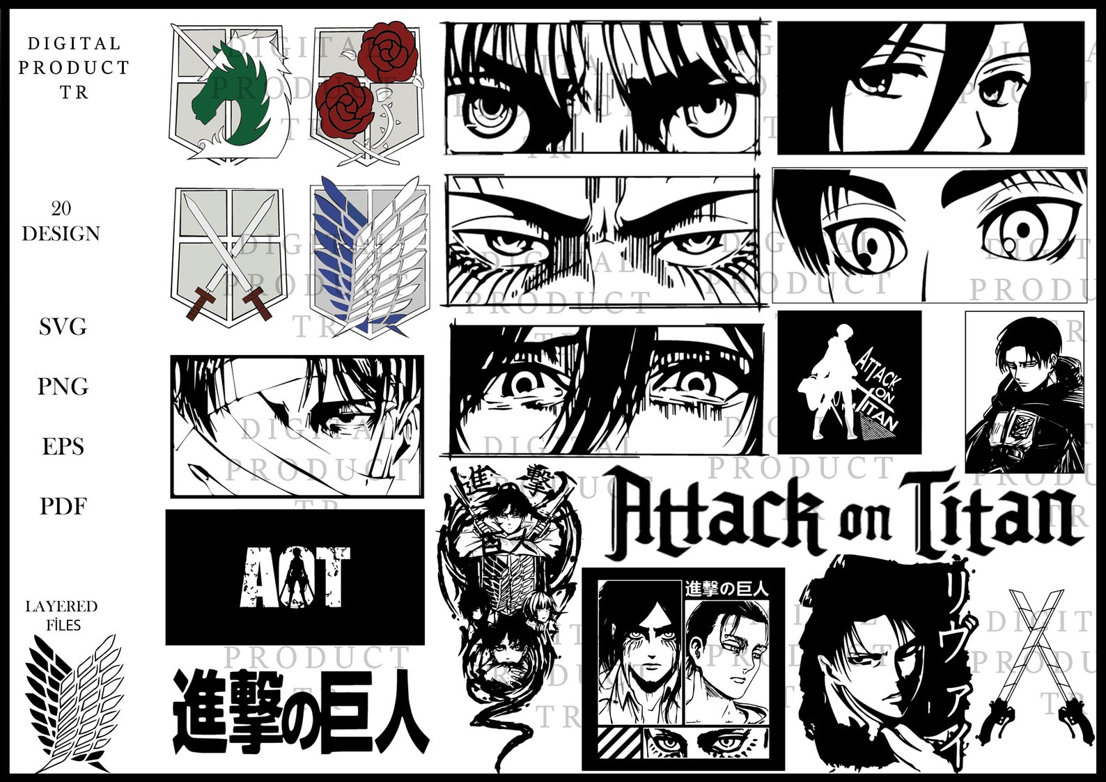 Titan Svg Bundle - Etsy