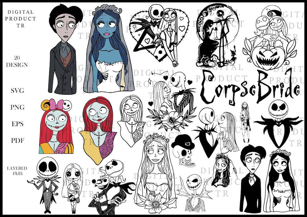Corpse Bride Svg Bundle - Etsy