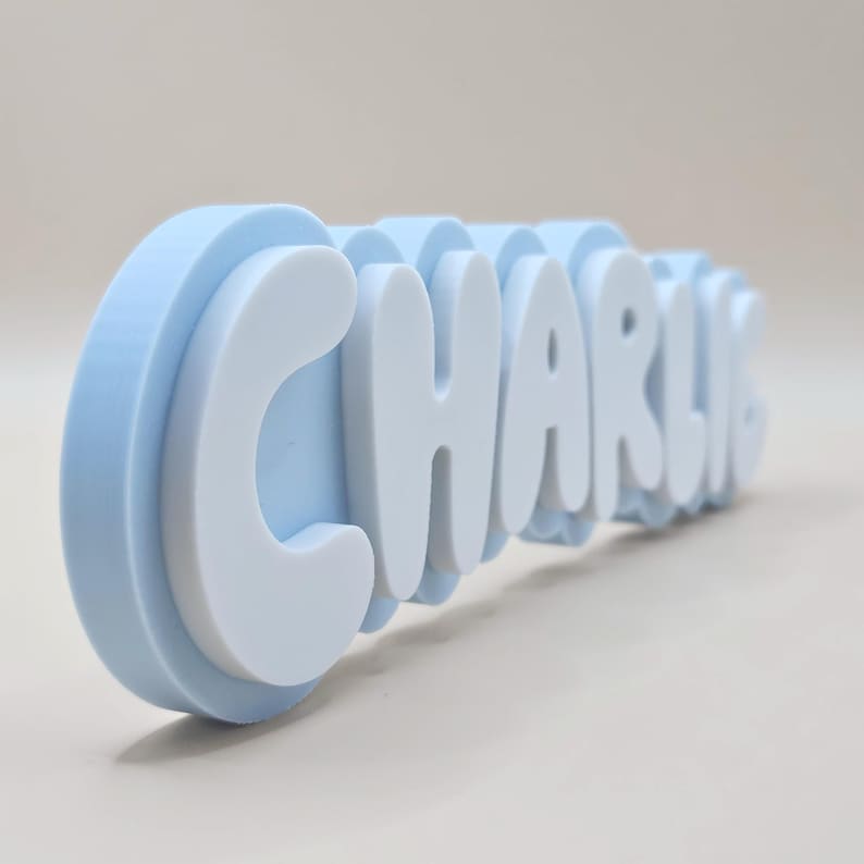 Personalised Bluey Style Name Sign, Custom Name Plate, Bedroom Decor - Etsy