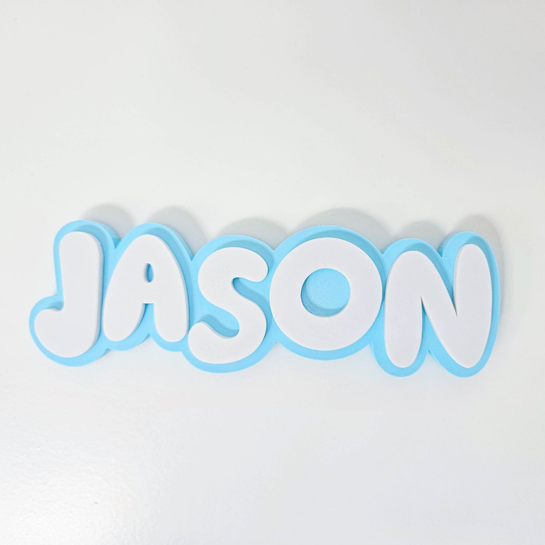 Personalised Bluey Style Name Sign, Custom Name Plate, Bedroom Decor - Etsy