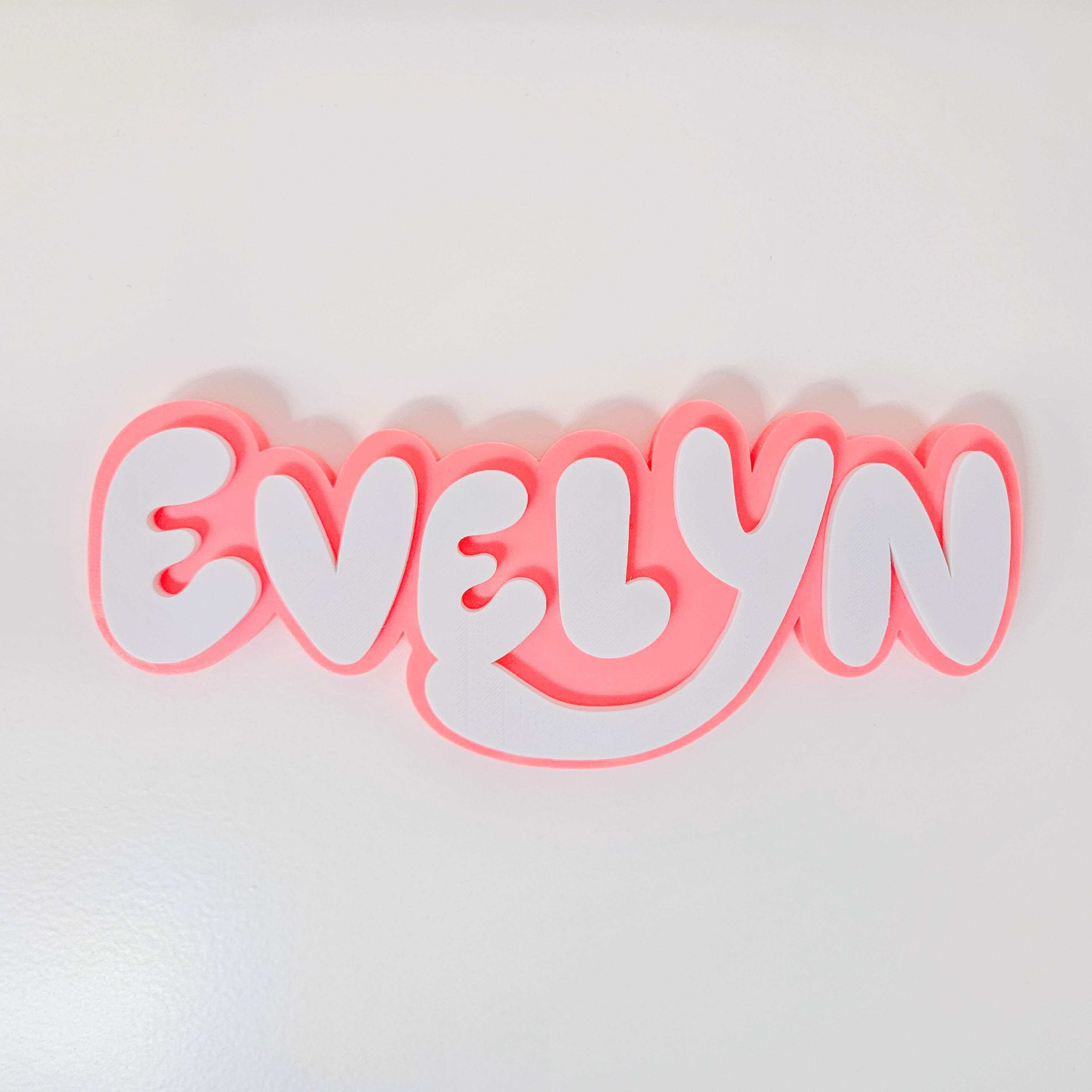 Personalised Bluey Style Name Sign, Custom Name Plate, Bedroom Decor - Etsy