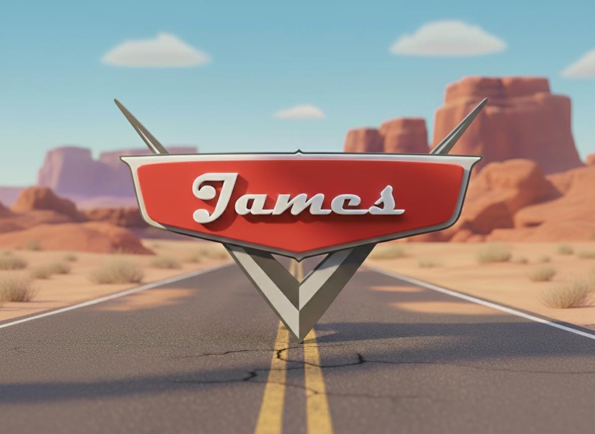 Personalised Disney Cars Style Name Sign, Custom Name Plate, Bedroom ...
