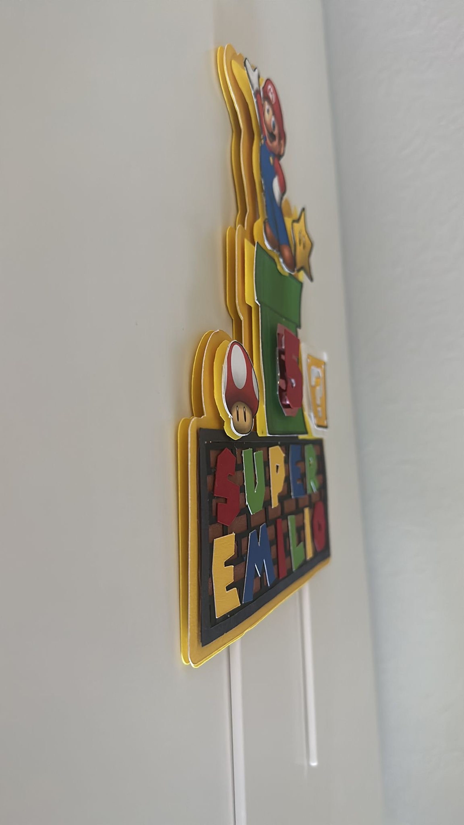 Super Mario Cake Topper, Mario Cake Topper - Etsy