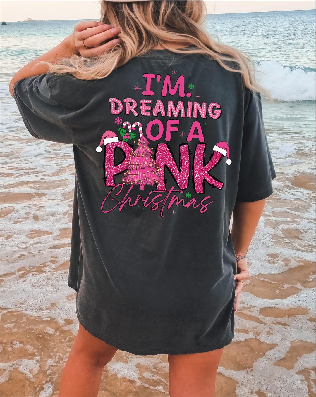 I'm Dreaming of a Pink Christmas Svg Png, Pink Christmas Svg, Pink ...
