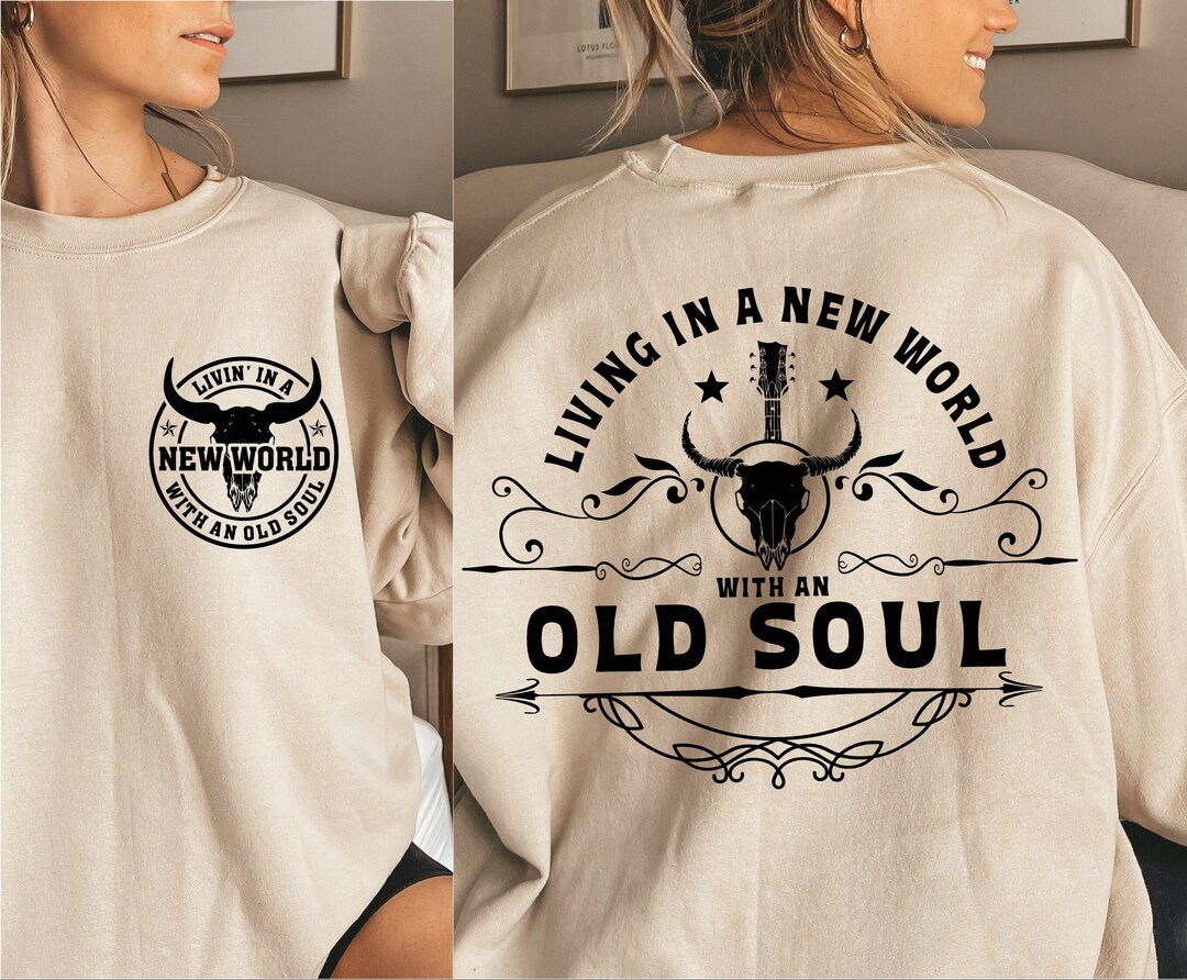 Country Music SVG: New World Old Soul Western Design (digital Download ...