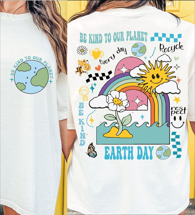 Earth Day SVG PNG: Retro Planet Clipart (digital Download) - Etsy