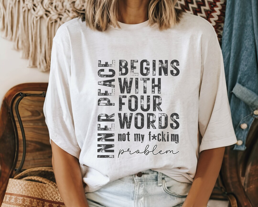 Inner Peace Begins With Four Words Svg, Inner Peace Begins With Four ...