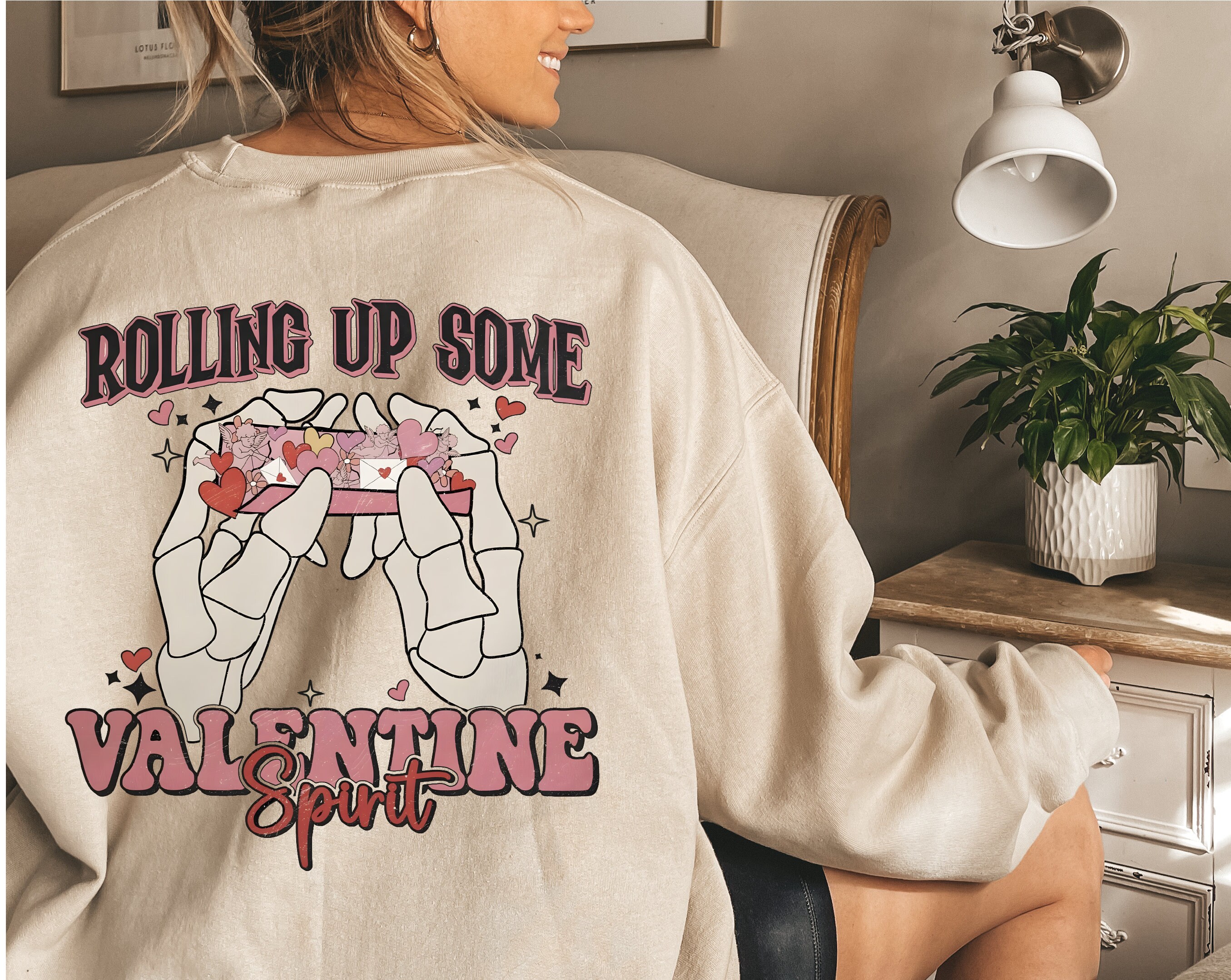 Rolling up Some Valentine Spirit Svg Png, Funny Valentine Svg, Funny ...
