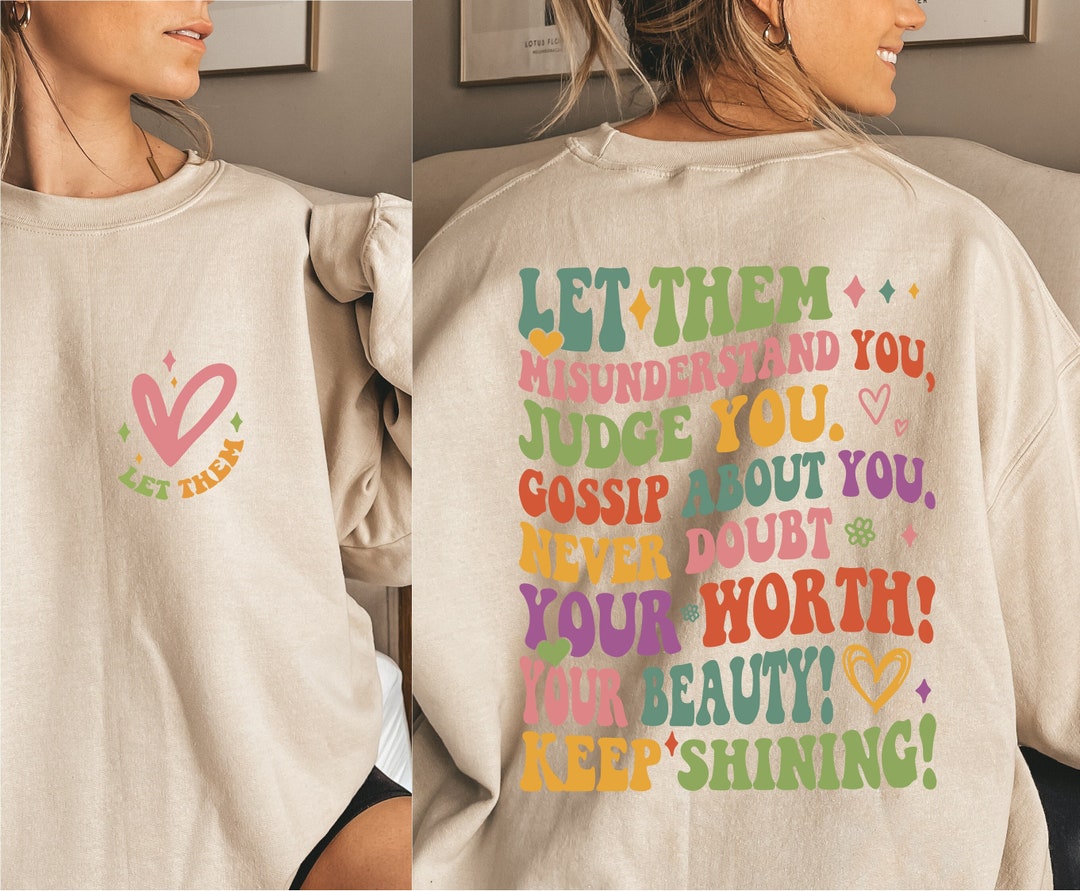 Let Them Svg, Let Them Svg Files, Self Love Svg, Mental Health Svg ...