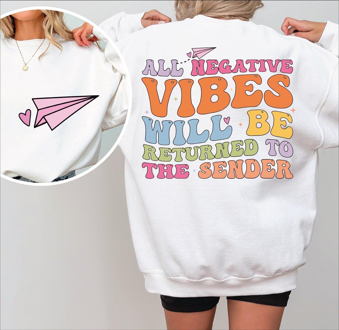 Negative Vibes Returned to Sender Svg Png Jpeg: Positive Mental Health ...