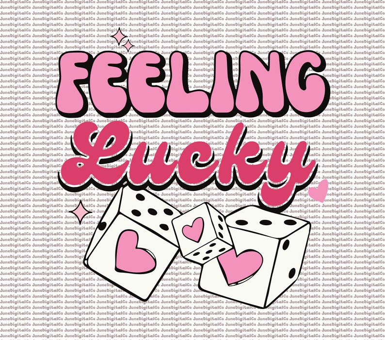 Feeling Lucky Svg, Funny Valentine Svg, Gambling Svg, Gambling Png ...