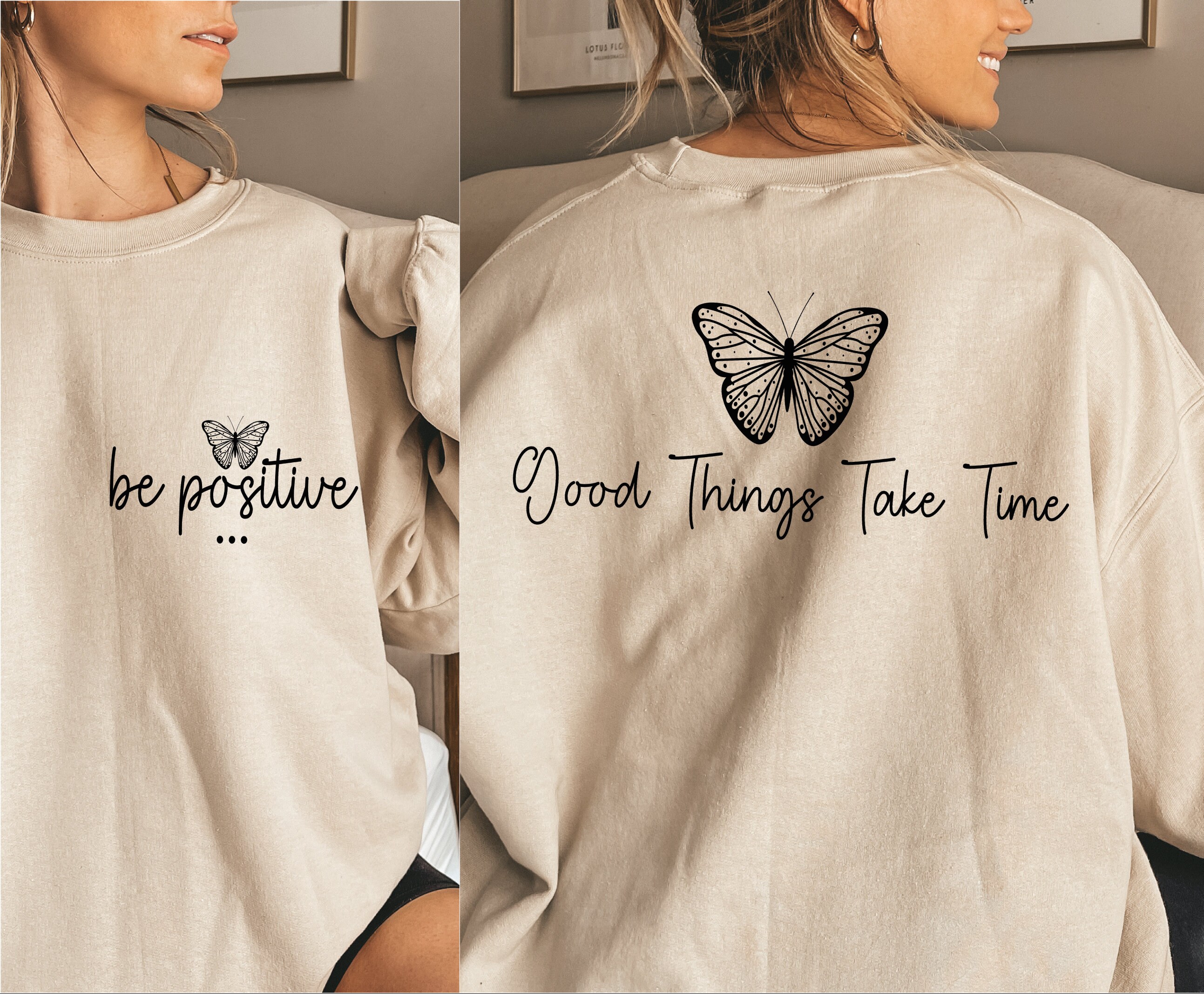 Butterfly Positive Quote SVG PNG, Boho Inspiring File (digital Download ...
