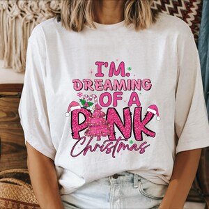 I'm Dreaming of a Pink Christmas Svg Png, Pink Christmas Svg, Pink ...
