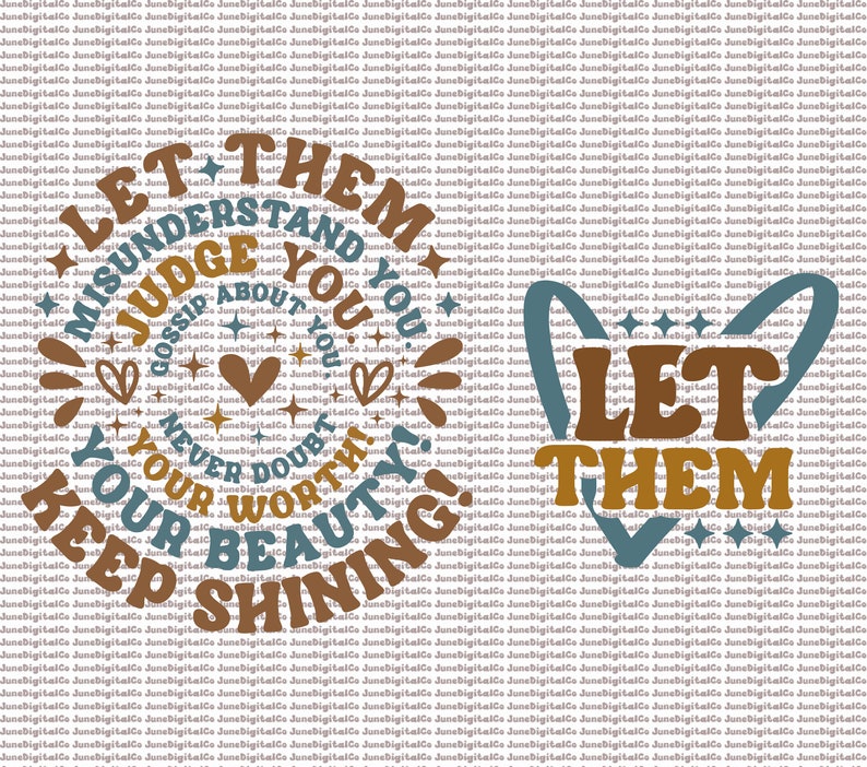 Let Them Svg Let Them Svg Files Self Love Svg Mental Health - Etsy