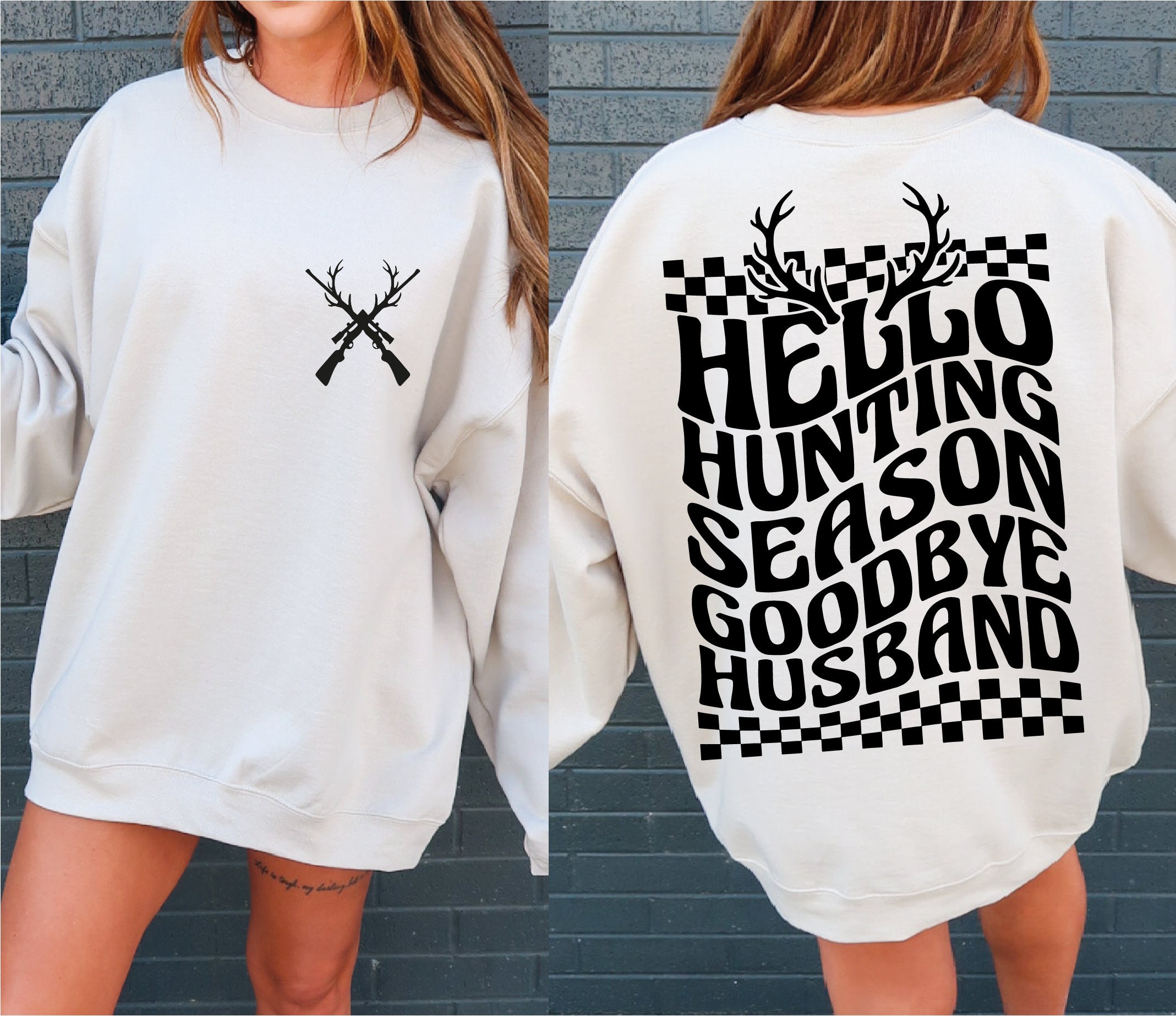 Hello Hunting Season Goodbye Husband Svg Hunting Shirt Svg - Etsy