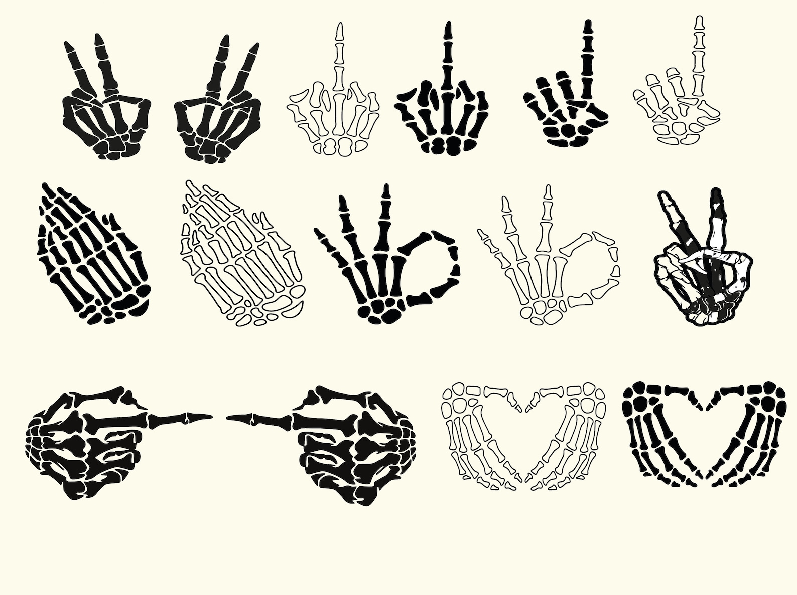 Sarcastic Svg Bundle, Skeleton Hand Svg, Skeleton Hands Svg, Middle ...