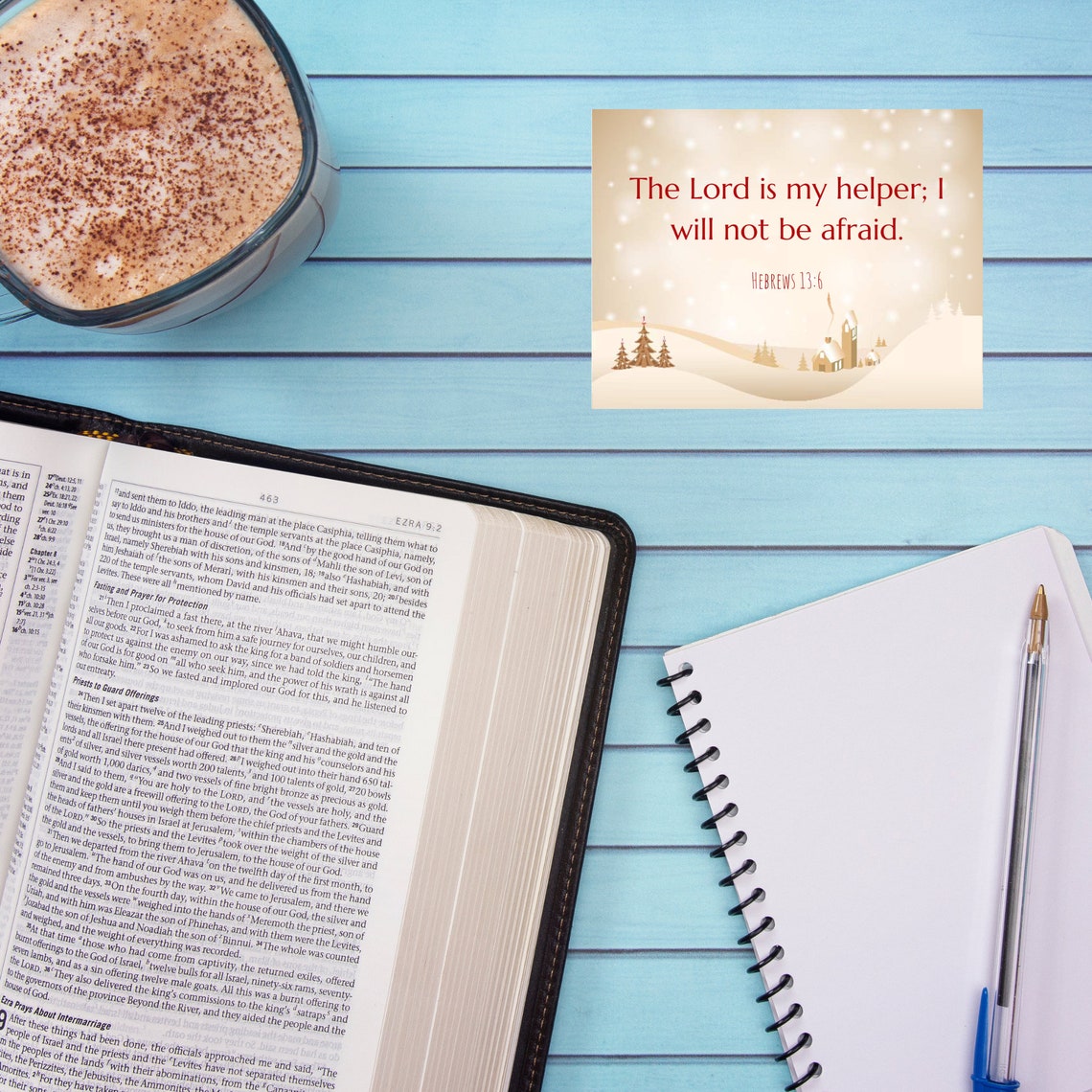 25 Christmas Themed Bible Verse Cards NIV and KJV Encouraging Bible ...