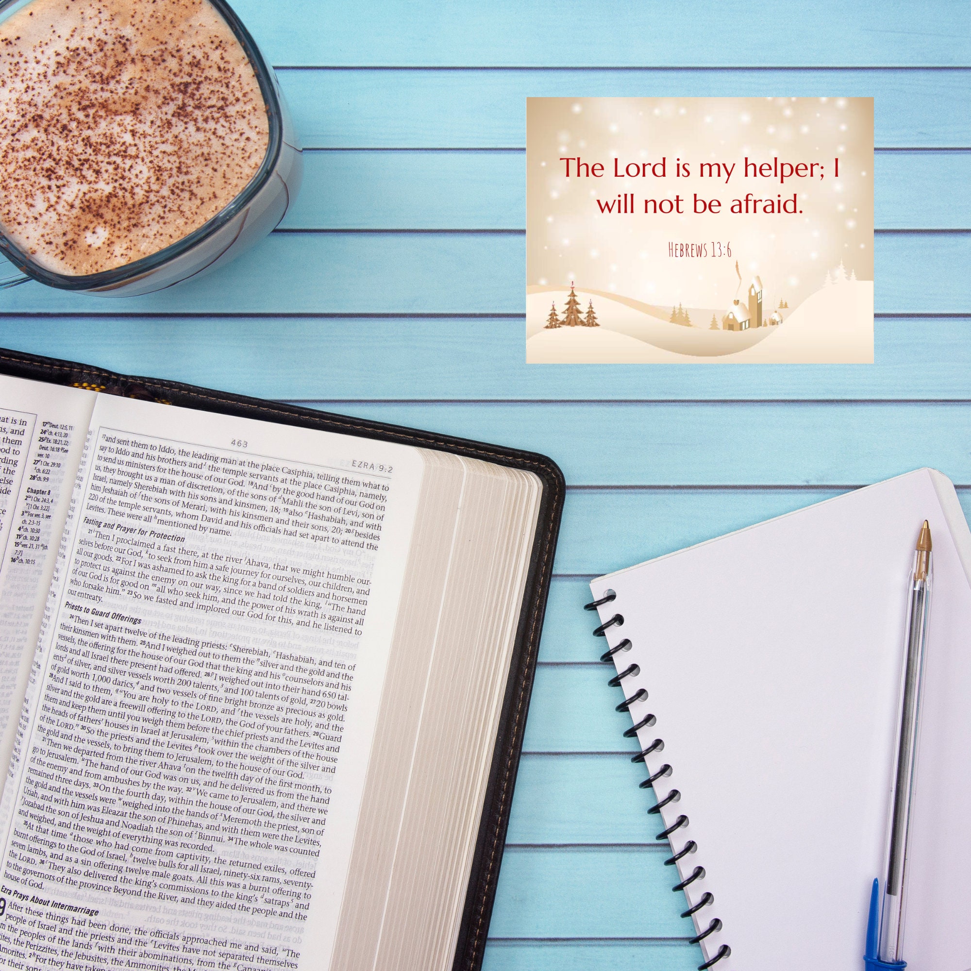 25 Christmas Themed Bible Verse Cards NIV and KJV Encouraging Bible ...