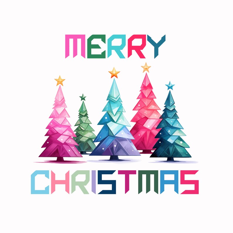 Christmas Tree PNG, Xmas Clip Art PNG, Sublimation Design, Instant ...