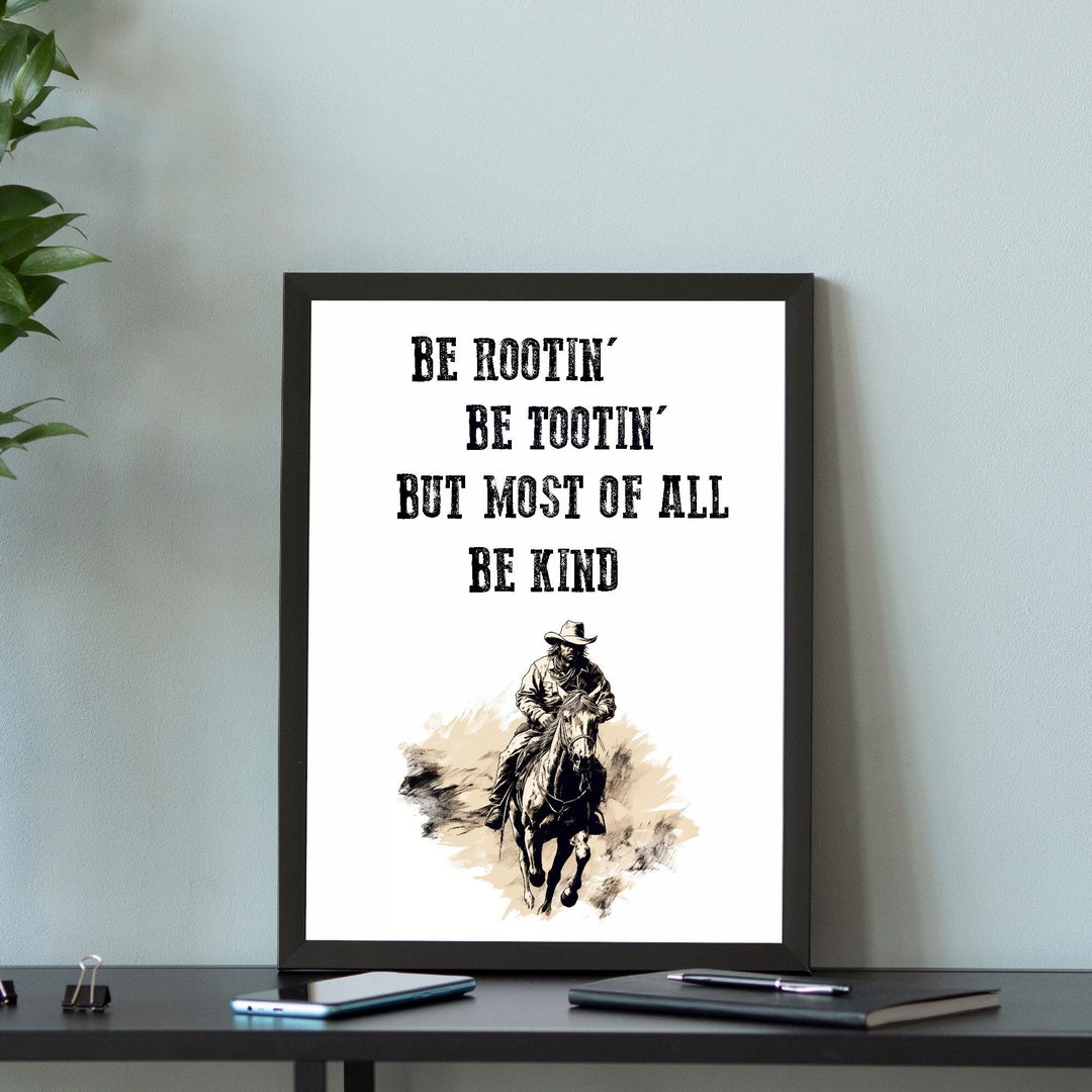 Cowboy Quote Print: Minimalist Western Art (digital Download) - Etsy