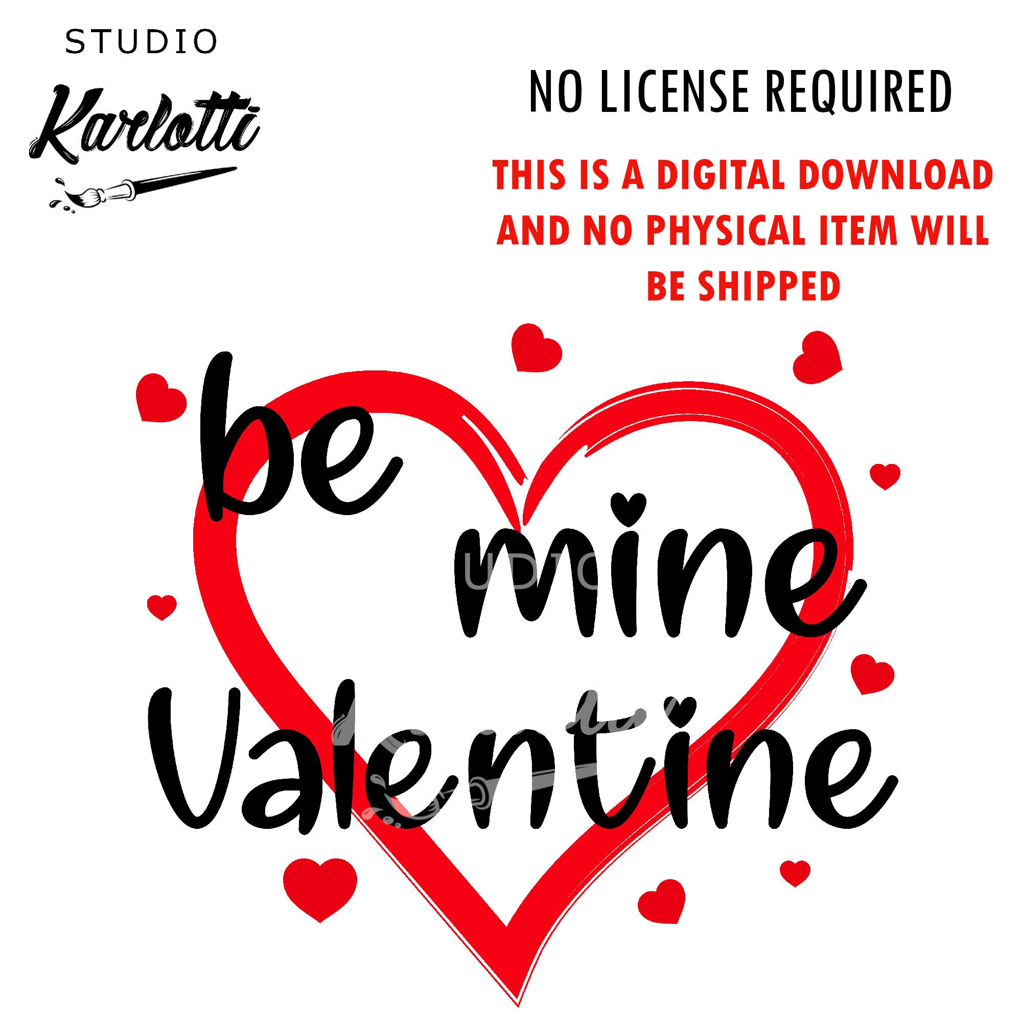 Be Mine Valentine's PNG, Valentines Day Printable, Clip Art PNG ...