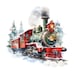 Christmas Train Art PNG, Christmas Polar Express Clip Art PNG ...