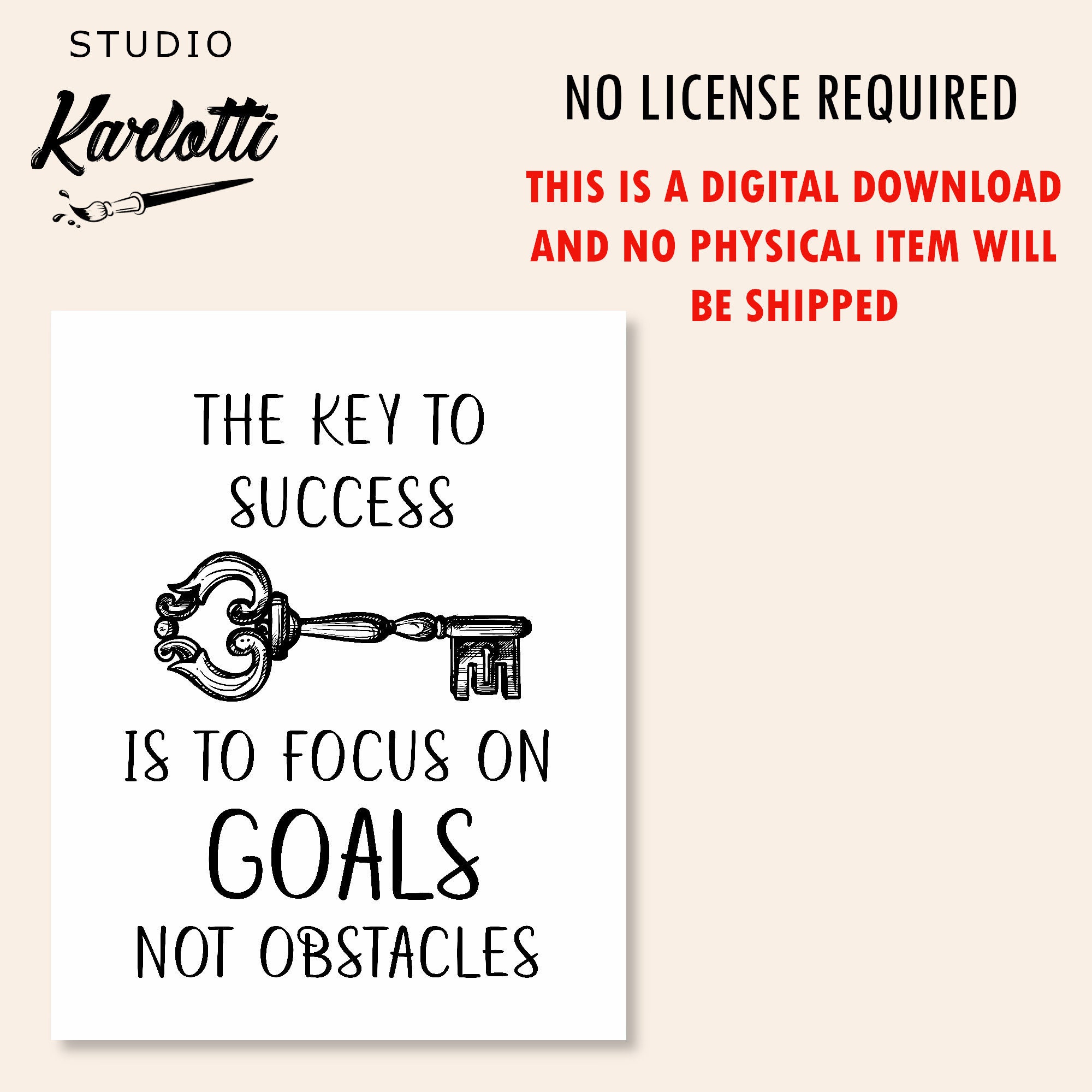 Motivational Poster, Minimalist Wall Art, Aesthetic Home Office Decor ...