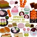 Kawaii Japanese Dessert Sweets Clipart Set 45 PNG , Japanese Clipart ...
