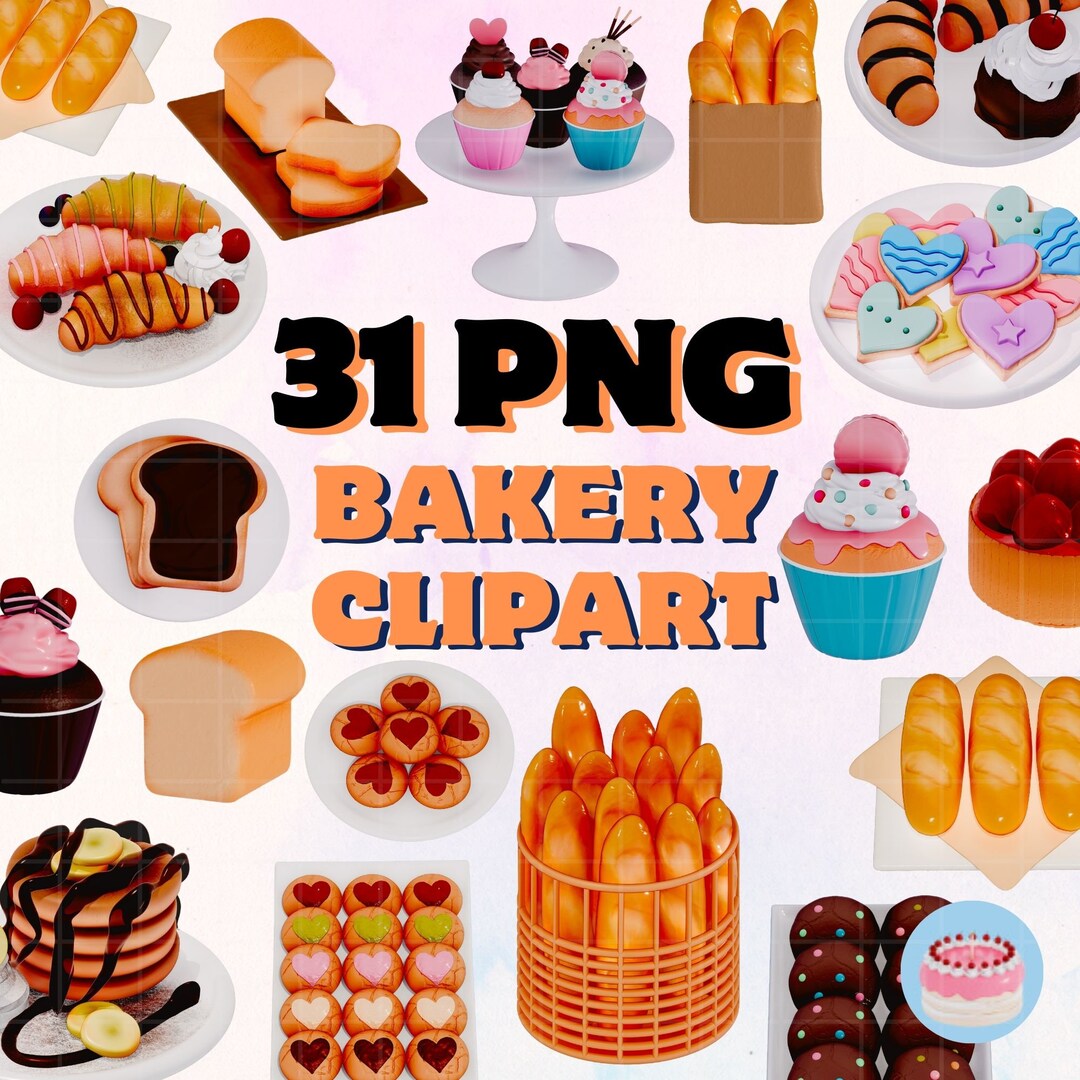 Sweet Treats Bakery Clipart 31 PNG Instant Download - Etsy