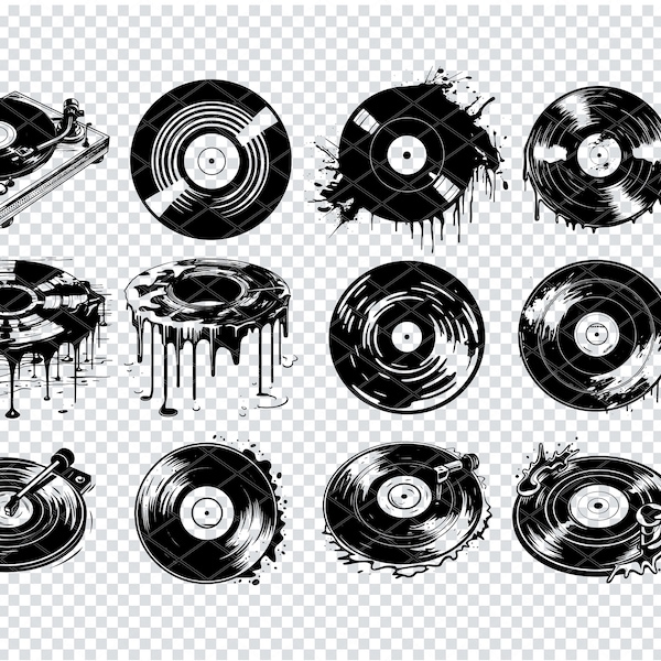Vinyl Record Clipart - Etsy