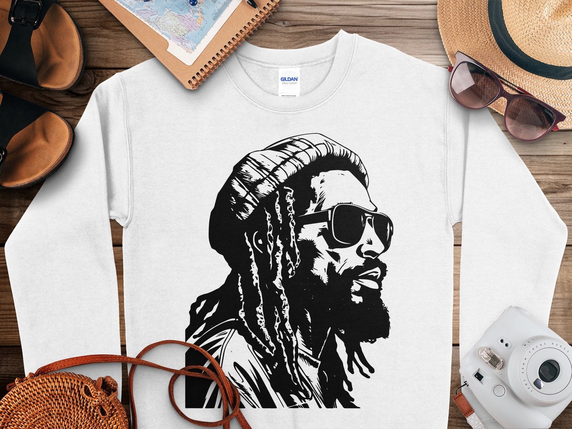 RASTAFARIAN DREADLOCKS SVG, Reggae Man Svg Files for Cricut, Reggae Man ...