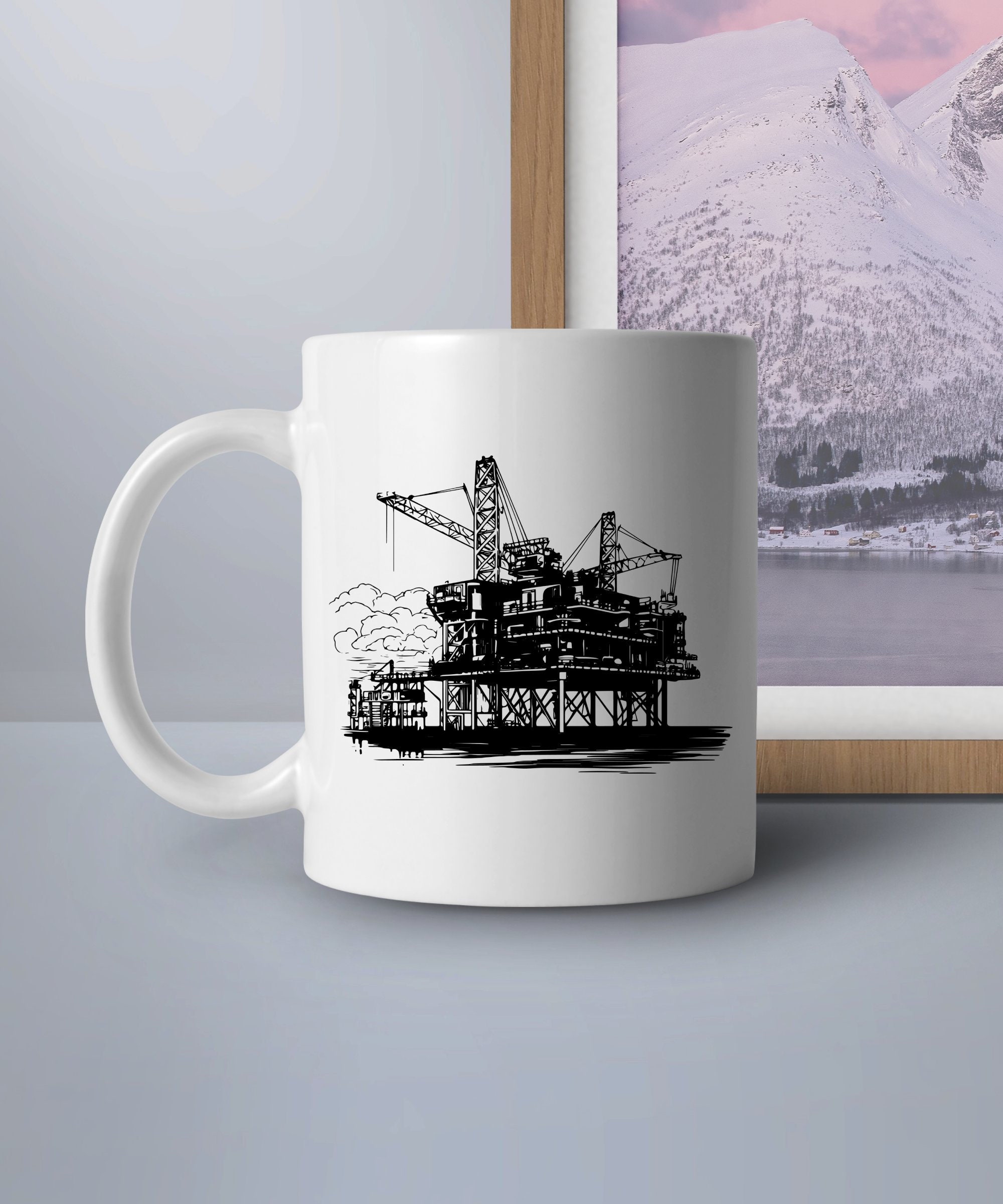 OIL RIG PLATFORM Svg, Offshore Oil Platform Svg Files for Cricut, Oil ...