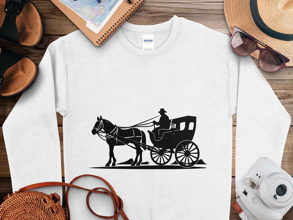 HORSE STAGECOACH SVG, Horse-drawn Vintage Vehicle Svg Files for Cricut ...
