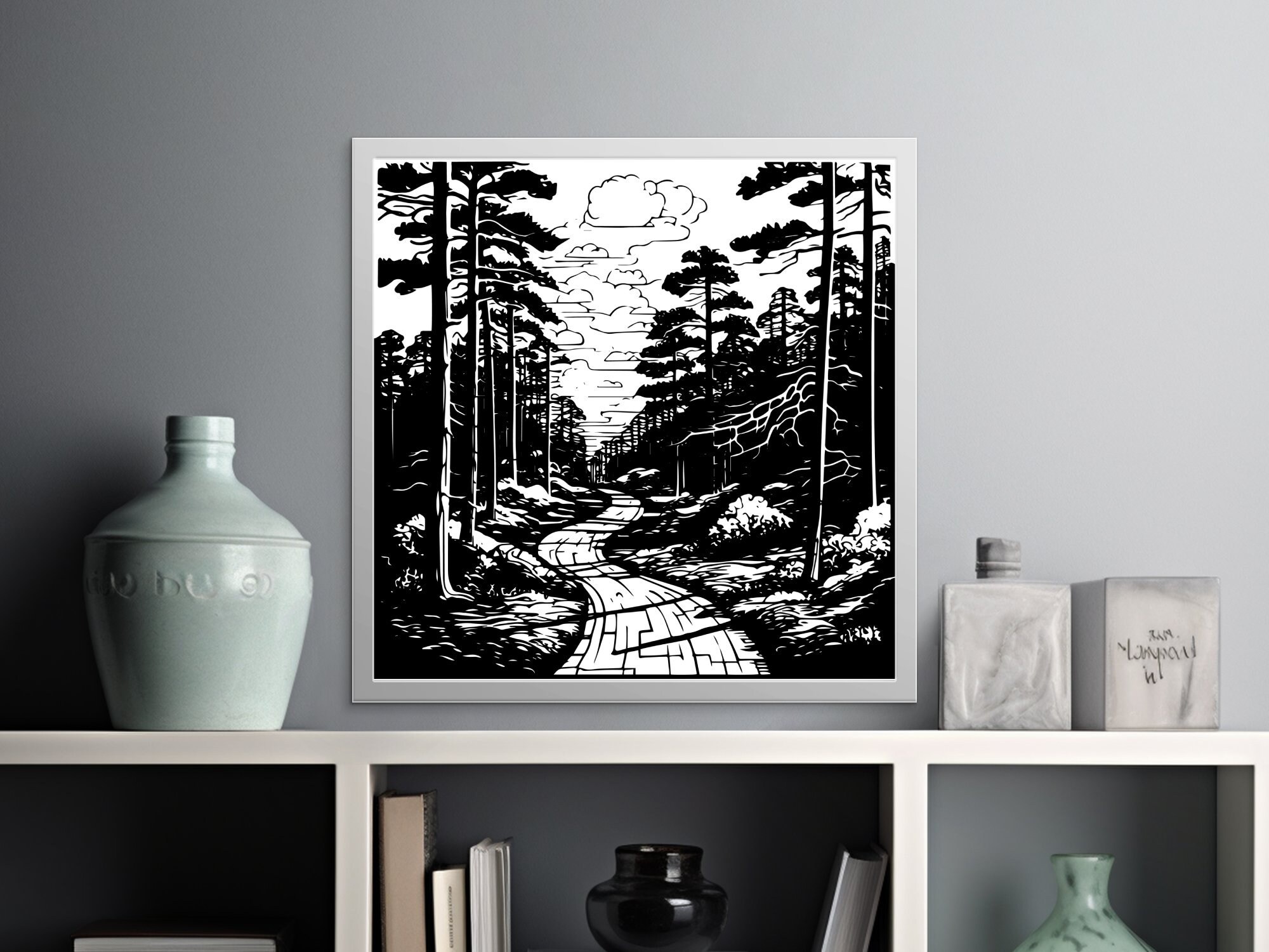 WOODLAND FOREST ROAD Svg, Forest Trail Road Svg Files for Cricut ...